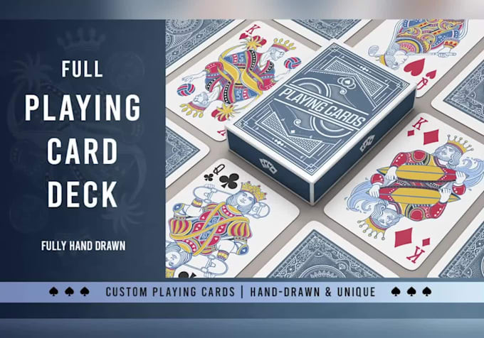 Design high quality fully hand drawn custom playing card deck by Roba ...