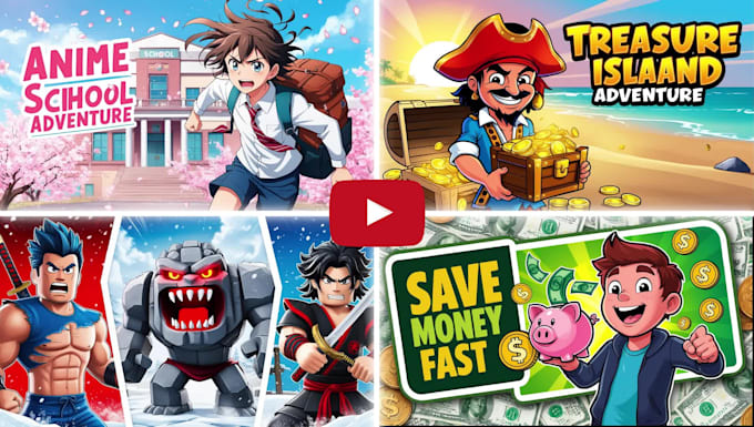 Create cartoon thumbnail for youtube by Abdullahrafiq46 | Fiverr