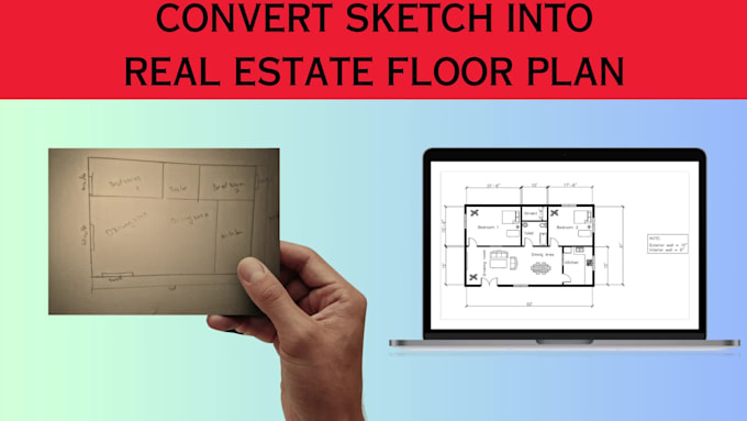 Redraw floor plan for real estate in 24 hr autocad floor plan by One ...