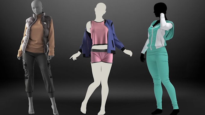 Create realistic your digital fashion and model animation by Teddy ...