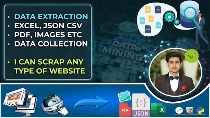 Convert Extract Data From Website To Csv Pdf Json Images Python By