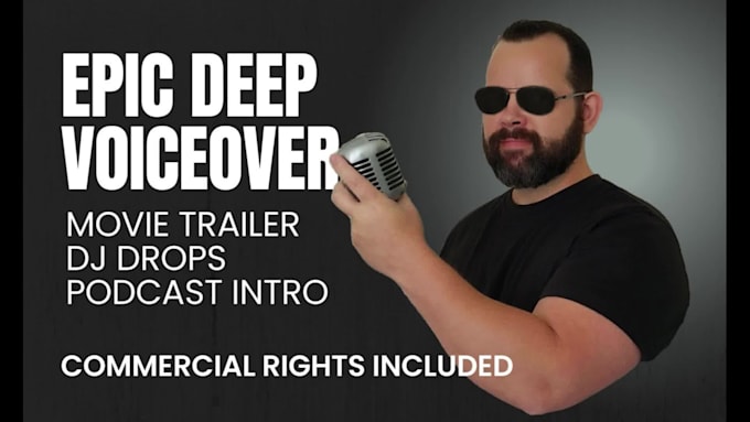 Record an epic deep male voice over by Jonnydfw | Fiverr