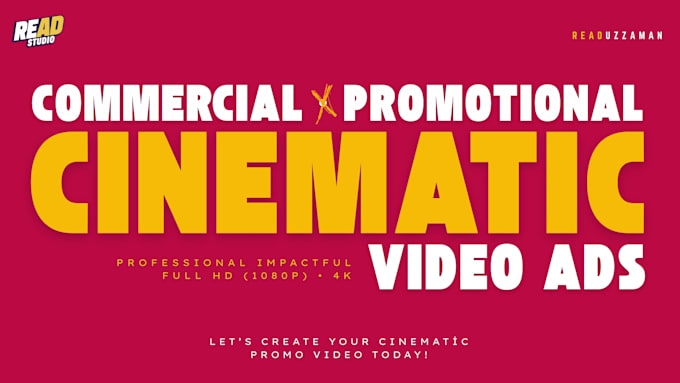 Create professional cinematic video ads and commercial promo videos by ...