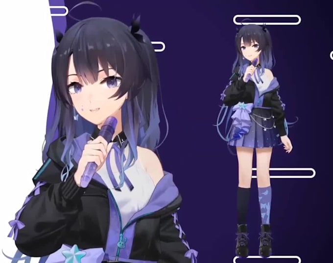 Draw and rig live2d, vtuber, anime model in high resolution facerig ... Draw and rig live2d, vtuber, anime model in high resolution facerig ...