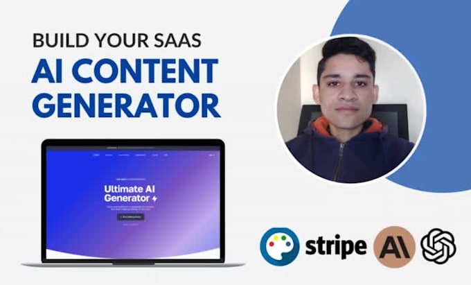 Create your custom saas ai content generator platform by Hak_studio | Fiverr