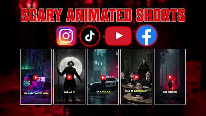 Create animated scary story shorts for tiktok and youtube by ...
