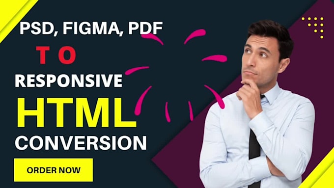 Convert psd to html css responsive with bootstrap 5 by Kabirweb11 | Fiverr