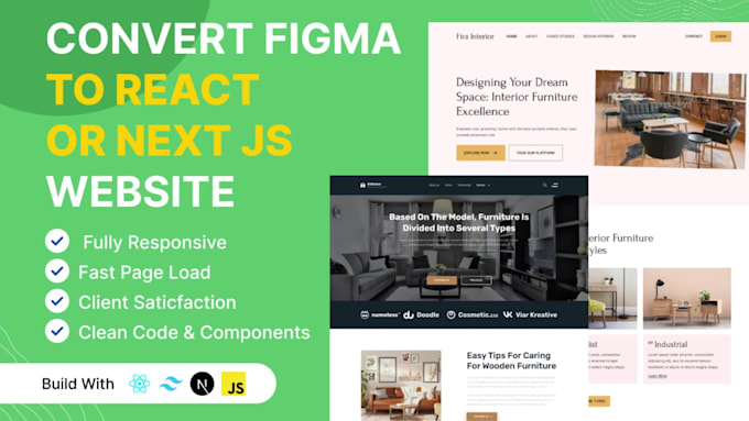 Convert figma to react or next js website by Yan_afriyoko_ | Fiverr