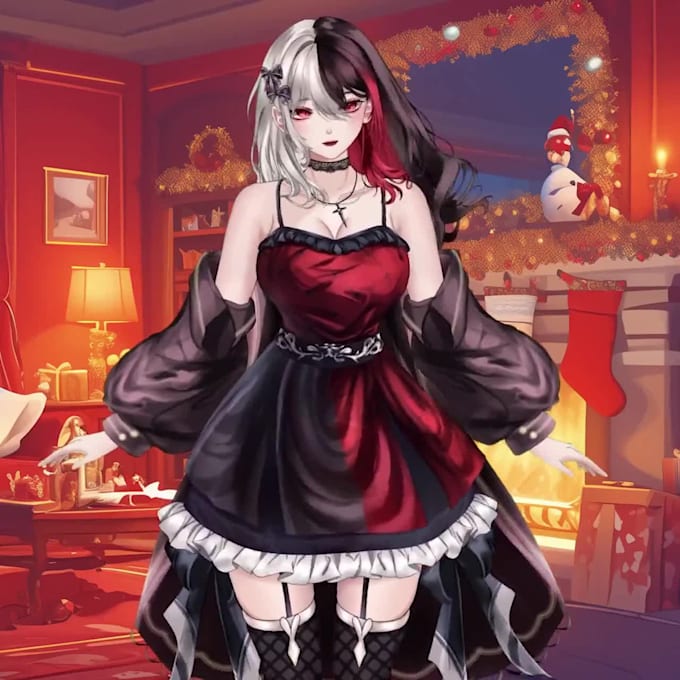 Draw and rig 2d vtuber model, live2d model, vtuber avatar, 2d vtuber ...