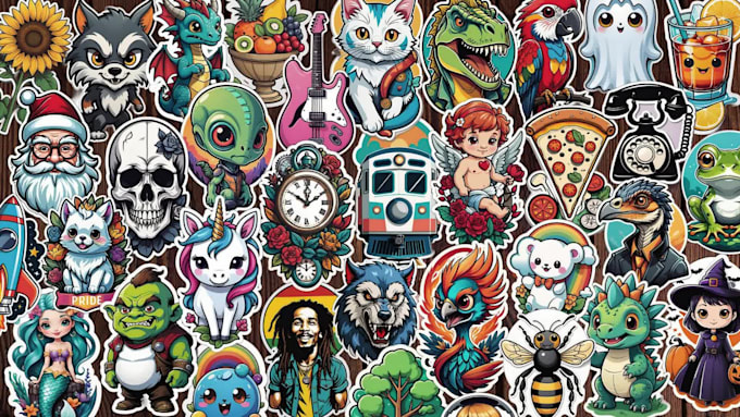 Create graphic design custom sticker packs by Evanderz | Fiverr