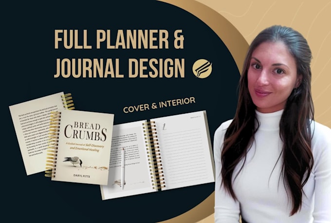 Design a premium custom journal, planner and cover by Judy_sery | Fiverr