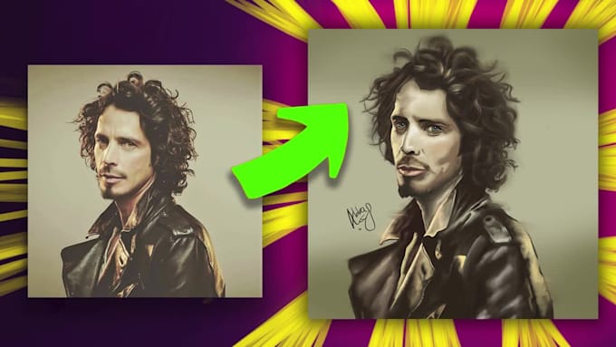 Draw a realistic digital portrait from your photo by Abbasahsan | Fiverr