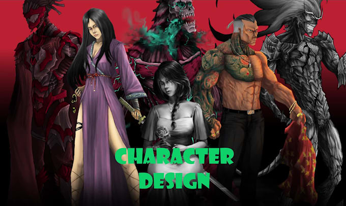 Do realistic 2d character design and concept art for games by Dlakidu ...