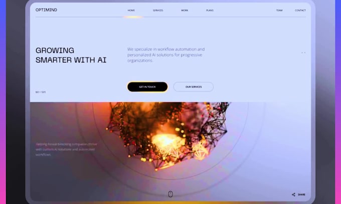 Convert figma to webflow website gsap threejs 3d animated website ...