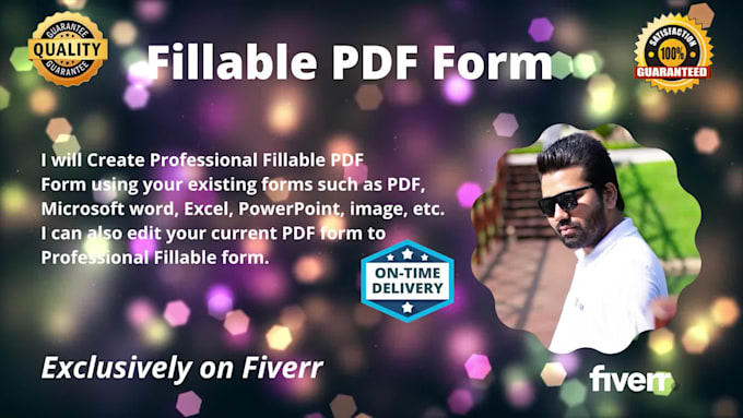 Create fillable pdf form or convert to fillable pdf form by ...
