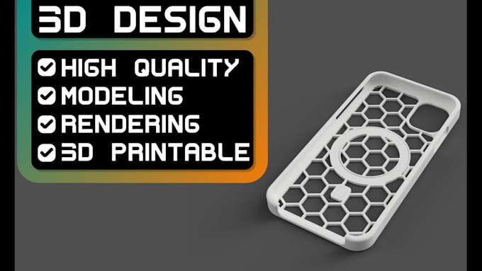 Do a 3d design and render for 3d printing and co by Lursu_dender | Fiverr