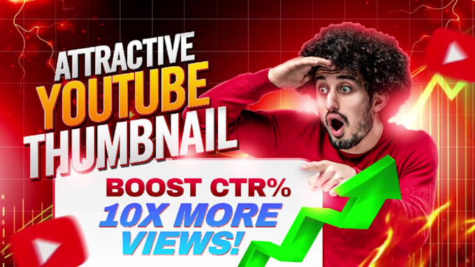 Design eye catching youtube thumbnails to boost your ctr by Ezio_art | Fiverr