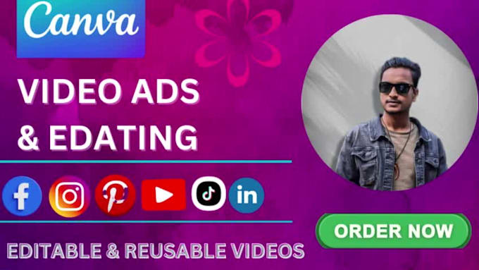 Be your agency to create and edit editable canva videos and video ads ...