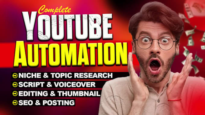Create and manage youtube automation cash cow,top 10 ,faceless channel for you by ...