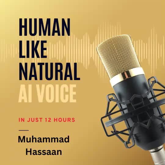 Generate realistic human ai voice in 20 languages by Hassaan3985 | Fiverr