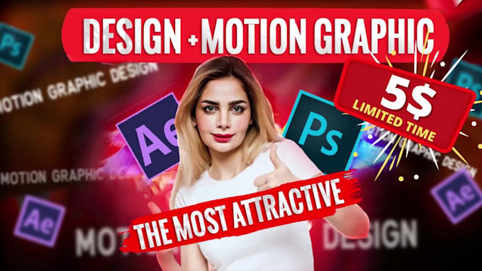 Design attractive animation motion flyer poster for event, party or ...