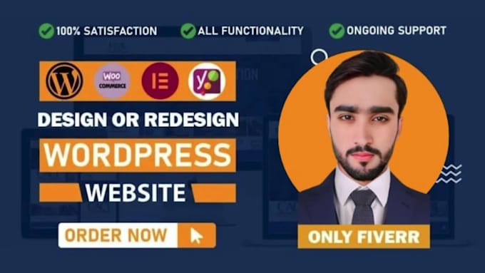 Design, redesign, revamp wordpress responsive website, landing page by Mr_jawad___ | Fiverr