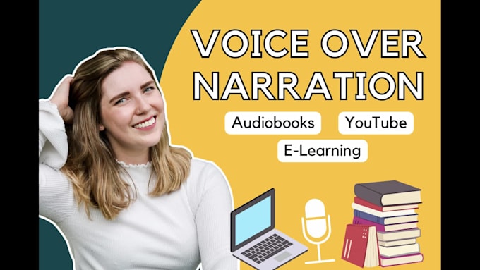 Record professional american female narration voice over by ...