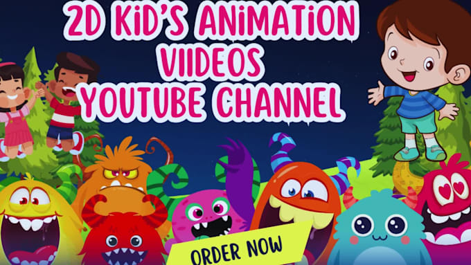 Make 2d kids animation video to make income on youtube by Animationex10 ...