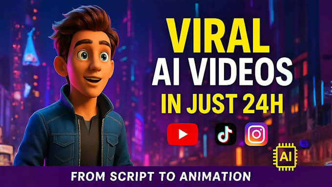 Create create cinematic ai animation and 3d pixar style ai video by ...