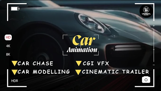Do cinematic 3d car chase animation with photorealistic cars, vfx, game ...