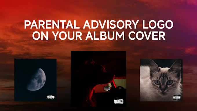 Put the parental advisory logo on your album cover by Aledrau | Fiverr