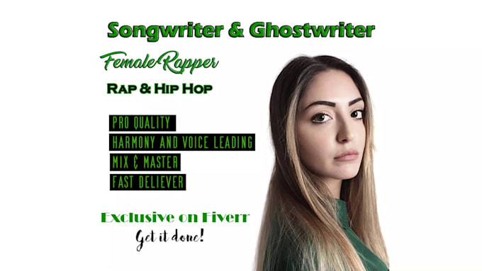 Be your female rapper by Dyladamb | Fiverr