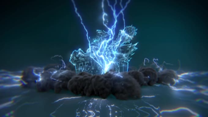 Create 4k gaming lightning strike logo animation by Designzone_lk | Fiverr