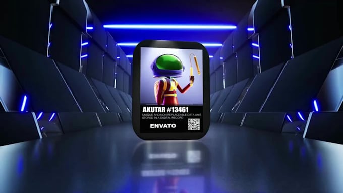 Create 3d animated nft art, loop your nft image, 3d dynamic nft nft trading card by Asakeorg ...
