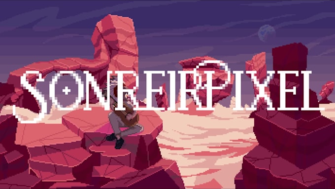 Create retro 8bit style pixel art background illustration by Sonreirblah | Fiverr