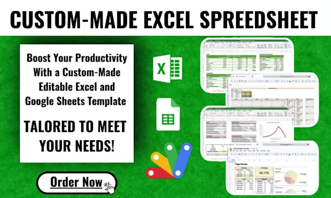 Create custom spreadsheet, finance google sheet, budget planner, expense tracker by Conrad ...