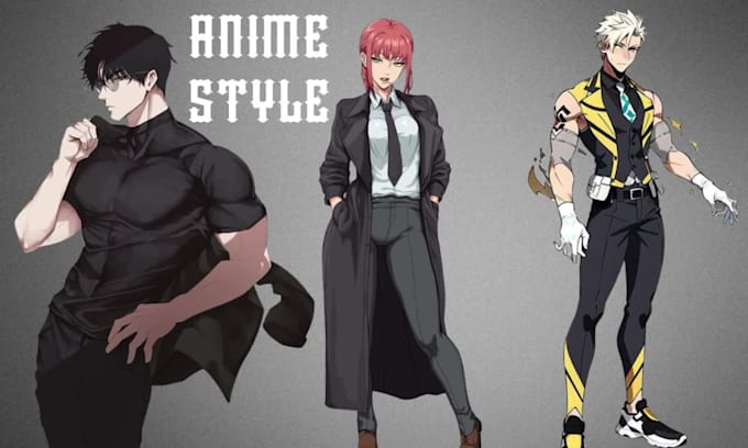 Draw an anime character illustration manga and comic style,fanart ...