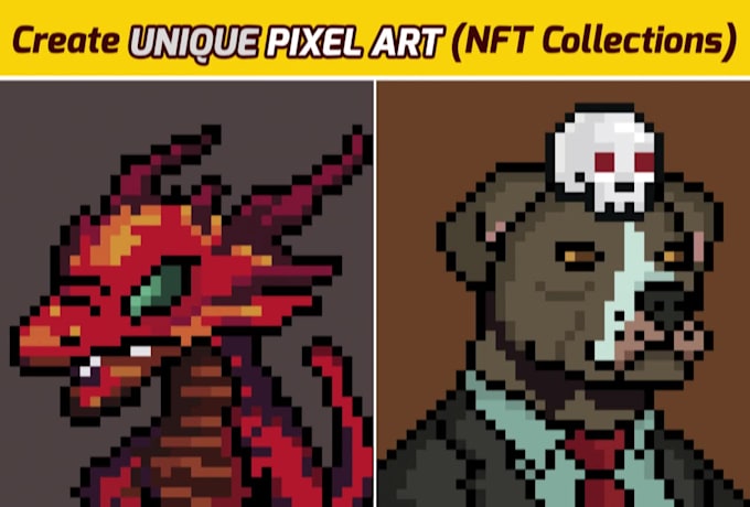 Create a pixel art nft collection for you by Mverse_studio | Fiverr