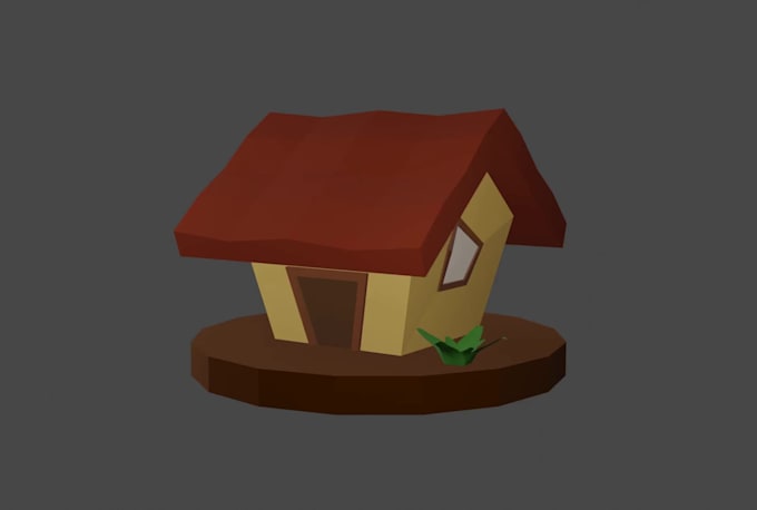 Do a simple low poly house design for you by Designgreenbiz | Fiverr