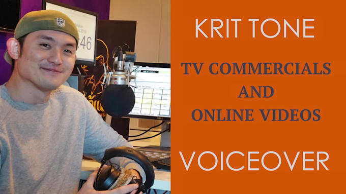 Do english voiceovers for tv commercials and online videos by Krit_tone | Fiverr