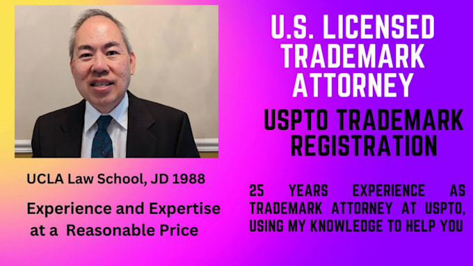 Be your licensed us trademark attorney to file your uspto trademark ...