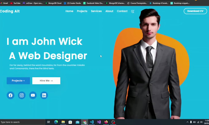 Build react personal portfolio website, business website by Faheem_web ...