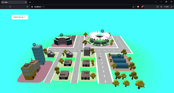 Make custom 3d interactive webgl website map with hotspot and legend by ...