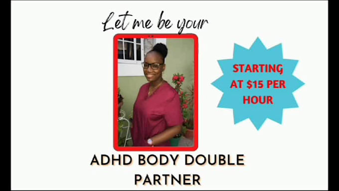 Be your adhd body double partner by Kaylabrissett | Fiverr