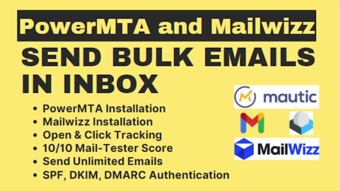 Setup mailwizz application with powermta for bulk mailing by Salmansajjad804 | Fiverr
