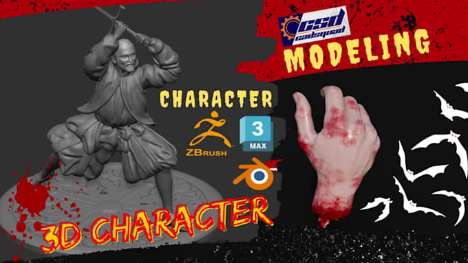 Make 3d character modeling, 3d model and vtuber 3d printing by Vietnamcsd | Fiverr