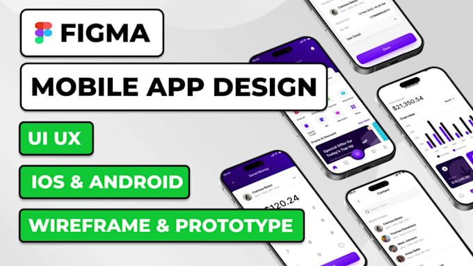 Design mobile app ui for ios, android, and web in figma by Wahaj_uiux ...