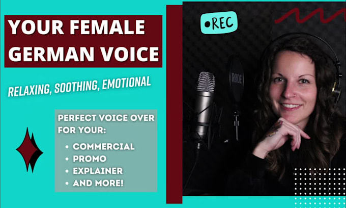Record a german female voice over with relaxing, soothing and emotional ...
