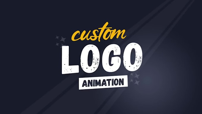 Create a professional custom logo, gif animations icon animation and ...