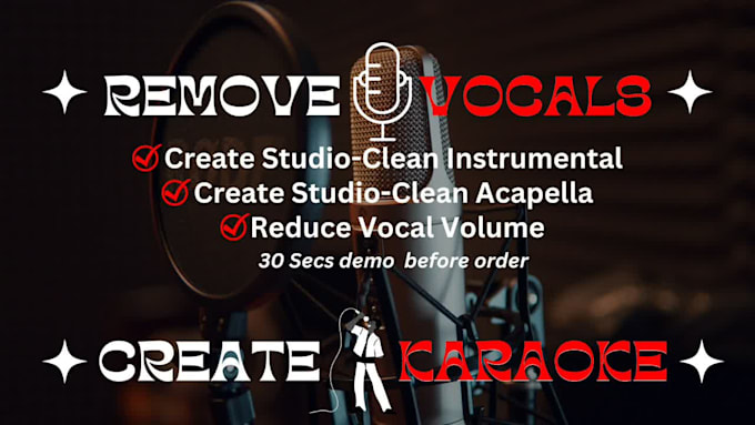 Remove Vocals Create Acapella Lyrics Karaoke Of Any Song By Mcpsalmy Fiverr